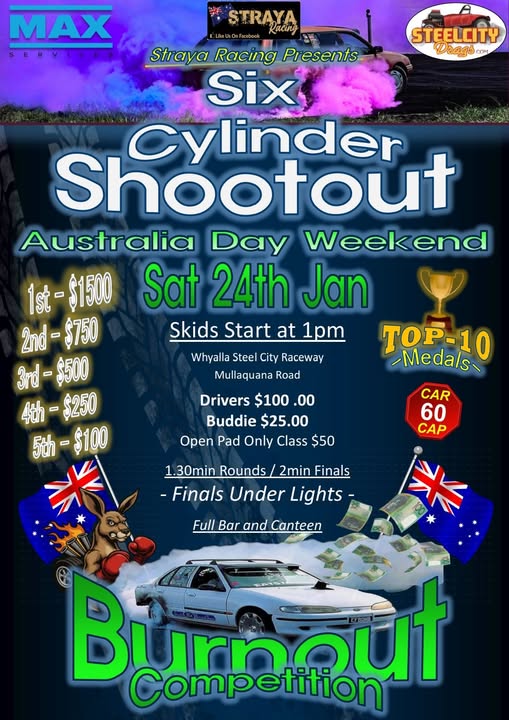 Steel City Drag Club 6 Cylinder Shootout Whyalla - Magic 105.9